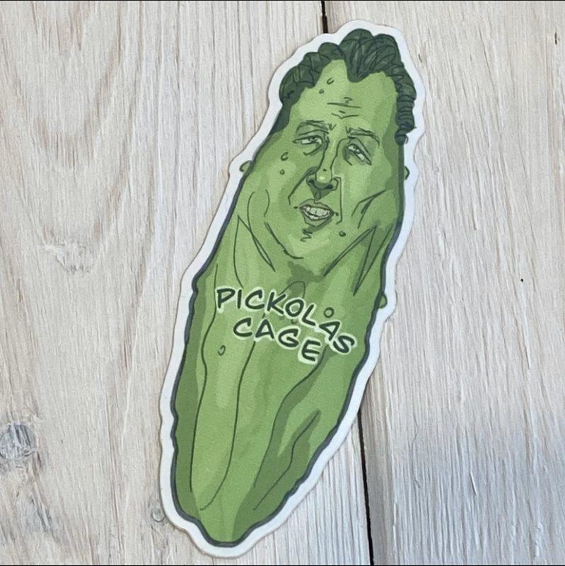 Pickolas Cage (sticker) - Junie Balloonie